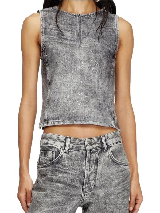 DIESEL® Diesel Logo Patch Midi Skirt